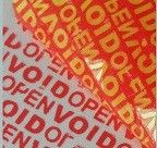 Random Color Tamper Proof Label Material Illustration And Barcode Printing