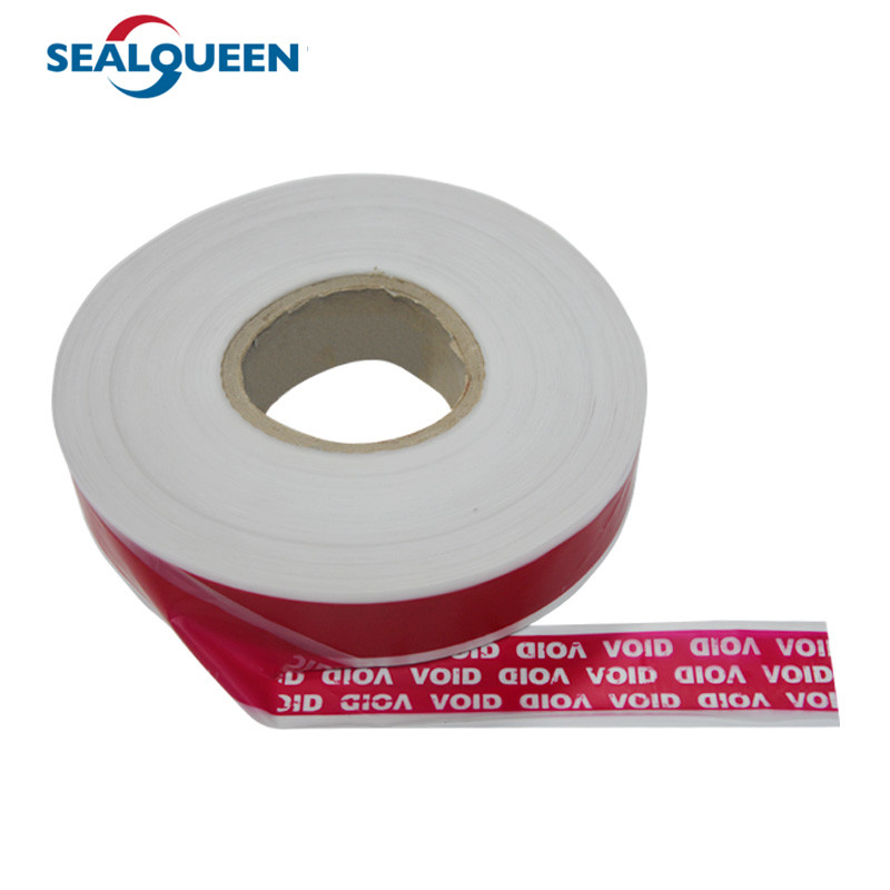 Strong Adhesive Hot Melt Void Tamper Evident Tape For PE Courier Bags Strong Adhesive Hot Melt Void Tamper Evident Tape For PE Courier Bags