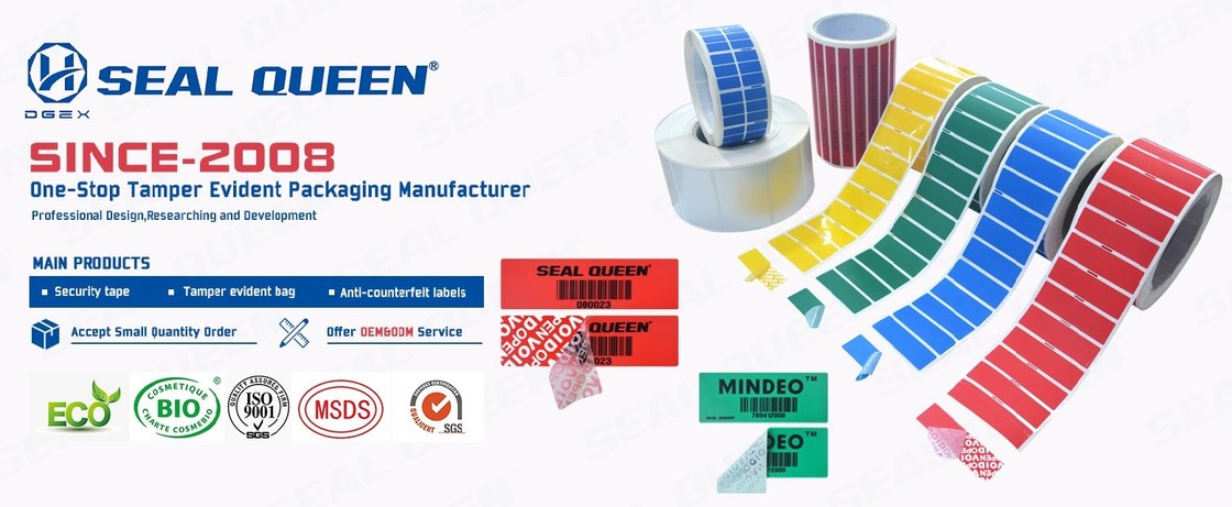 Plain Warranty Open Void Self Seal Packing Tamper Evident Security ...