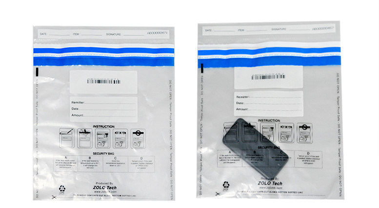 Clear Custom Design Plastic Tamper Proof Bags For Food Delivery ...