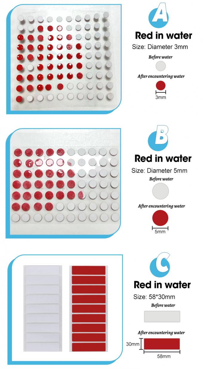 Bopp Film Authenticate Water Indicator Sticker For Compensation Proof