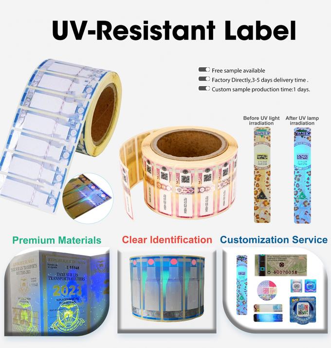 UV Fluorescent Anti-counterfeiting Labels for Packaging to Ensure ...