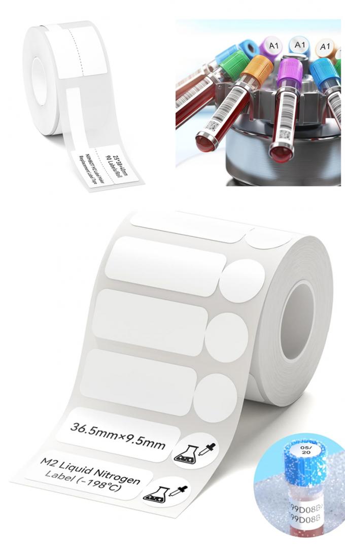 High-Resolution 196°C Medical Sticker for Blood Bag Cryo Label Liquid ...