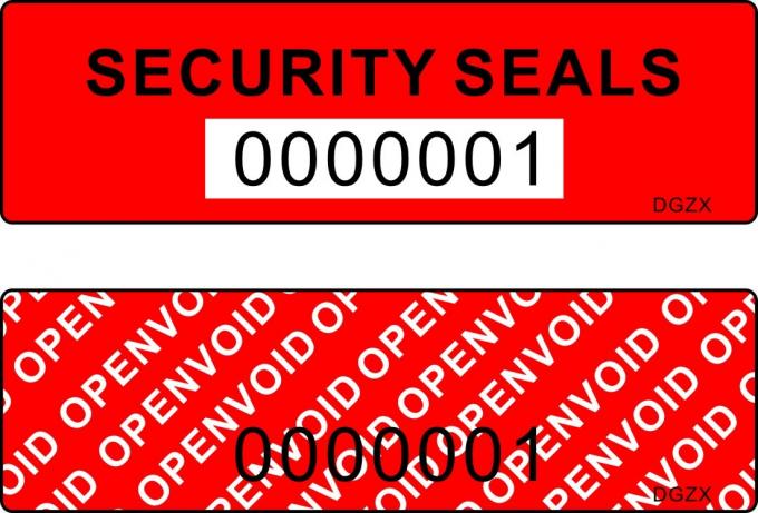 Eco Friendly Tamper Seal Tape Digital Serial Numbering 150mm Perforation