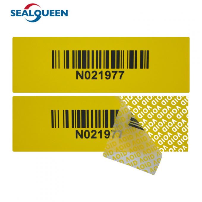 One Time Use Tamper Evident Food Labels Anti Theft Warranty Sealing Sticker