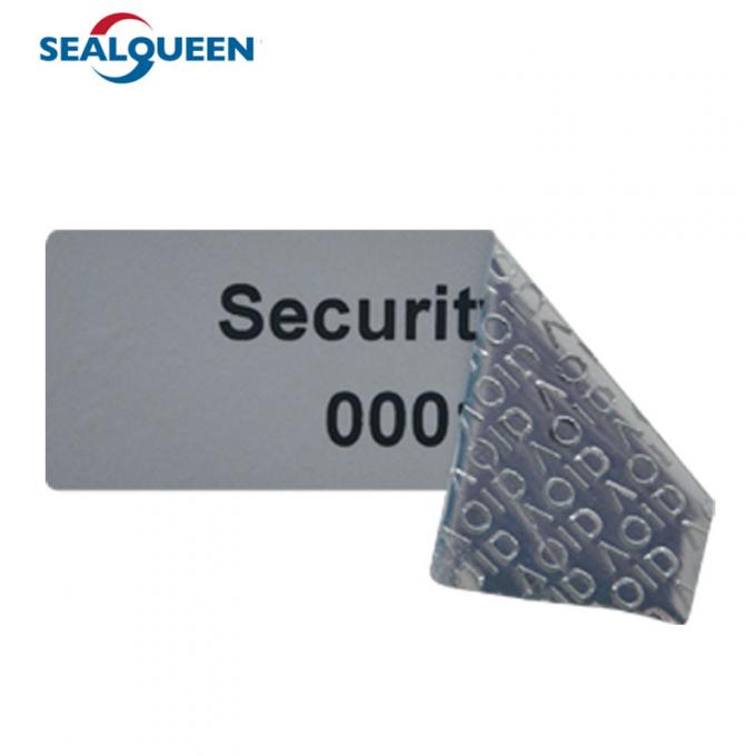 Warranty Silver Self Seal Void Security Label Sticker Custom Tamper ...